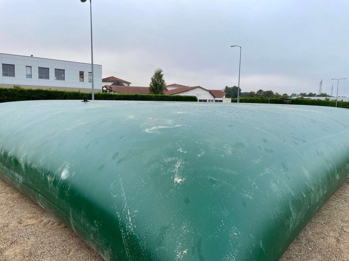 Mise en œuvre d'une citerne souple incendie